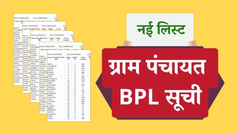 Panchayat Wise BPL List - Check Name & Download PDF