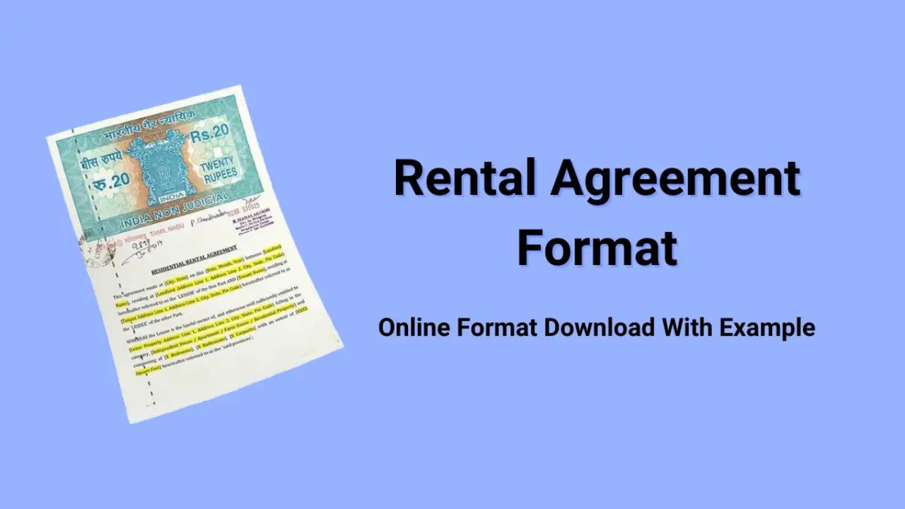 Rental Agreement Format PDF - Free Lease Agreement Sample